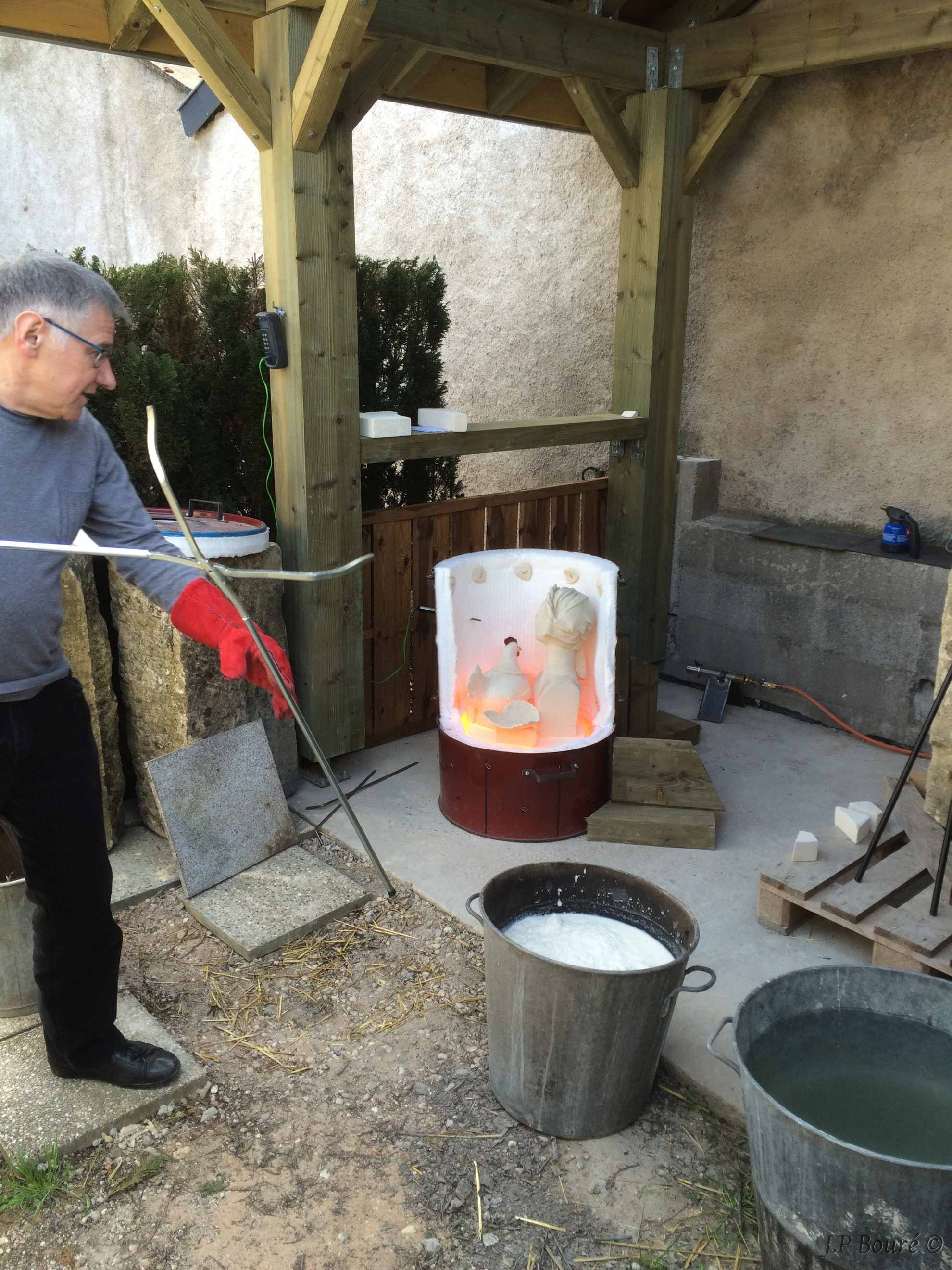 Cuisson Raku obvara - J.P Bouré